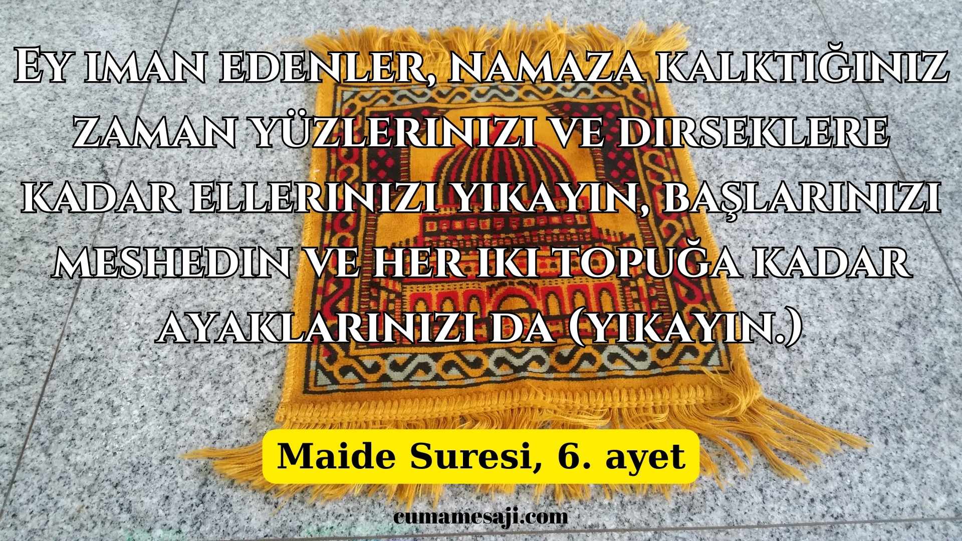 Ezan ve Namaz Vakti ( Sabah, Öğlen, İkindi, Akşam, Yatsı ) - Cuma Mesajı