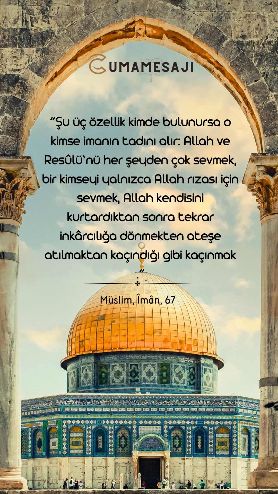 100+ Resimli Hadis-i Şerifler, Dualar ve Mesajlar - Cuma Mesajı